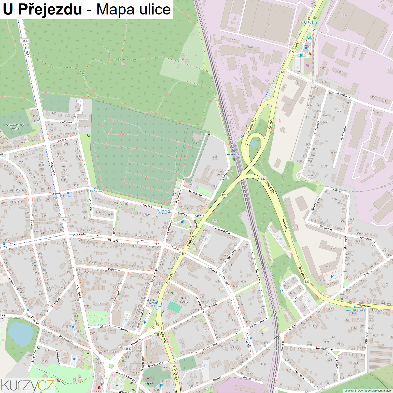 U Přejezdu - mapy | Kurzy.cz