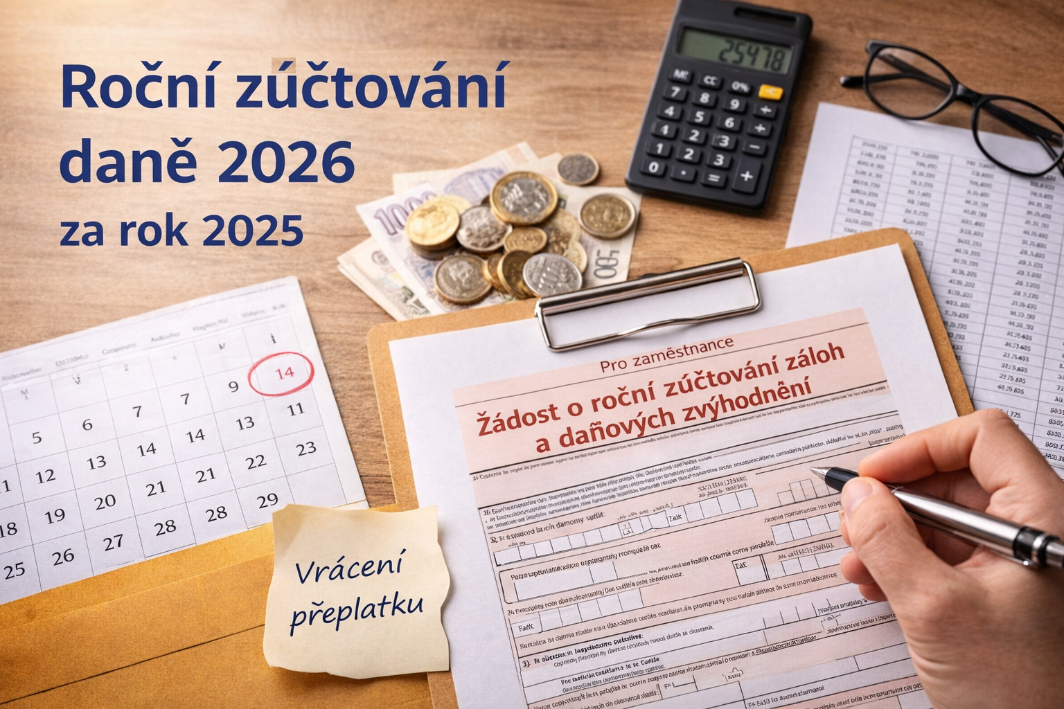 Roční zúčtování daně 2026 za rok 2025 | Kurzy.cz
