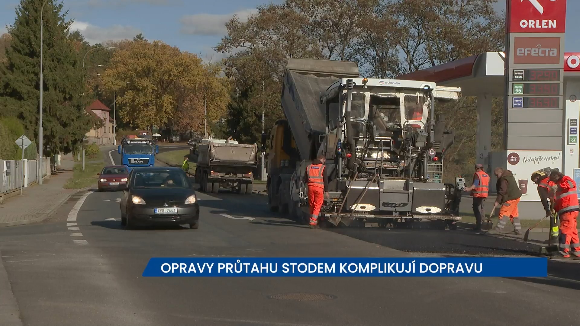 Oprava průtahu Stodem oficiálně začala 13. října. Jde o společný ...