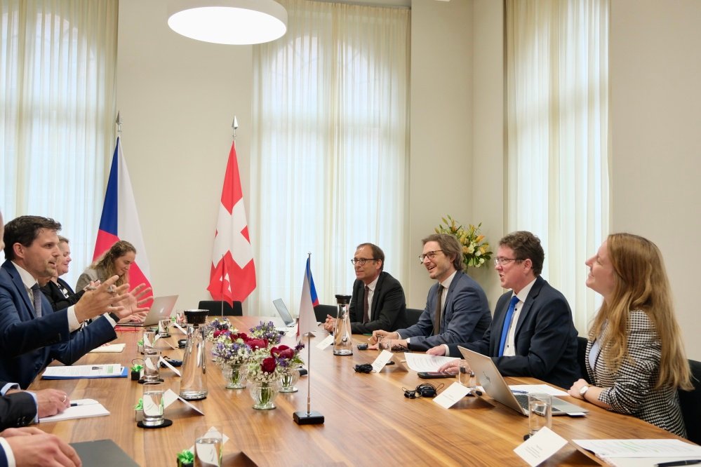 Ministr životního prostředí ČR Petr Hladík na pracovním jednání v Bernu ...