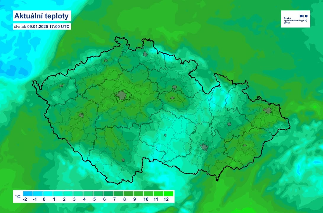 Studená fronta právě vstupuje nad naše území v Karlovarském kraji